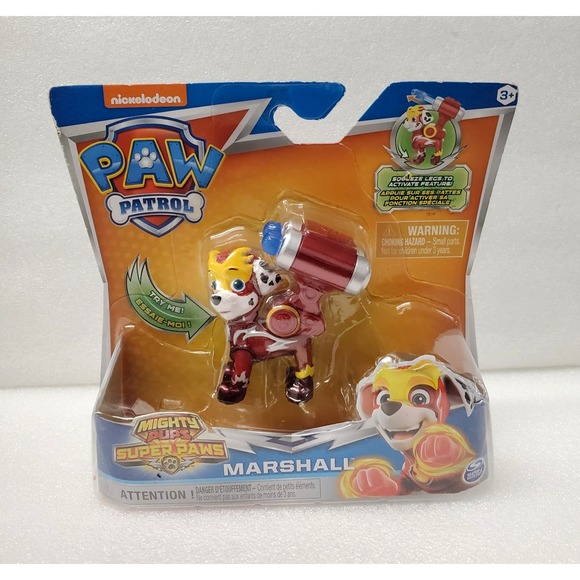 Spin Master | Dog | Paw Patrol Mighty Pups Super Paws Marshall Figure ...
